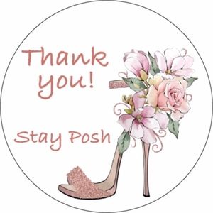 Trendy Jewels | Office | Posh Sticker Seals Fashion Girl Stickers ...